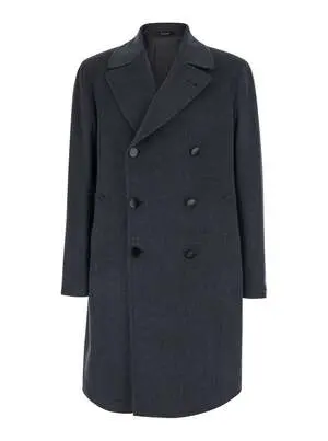 Tagliatore Coat With Button Closure And Side Pockets In Wool For - Gray
