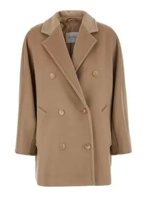 MAX MARA MAX MARA Rebus Short Double-Breasted Wool And Cashmere Coat