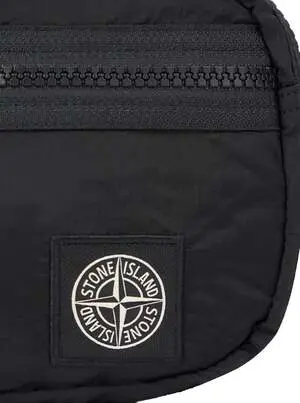 Stone Island Tech Fabric Belt Bag With Logo Patch