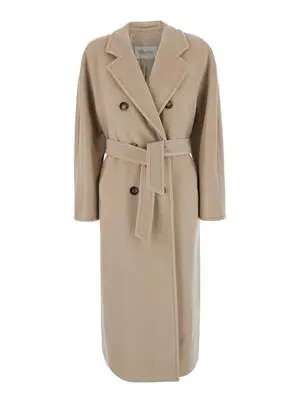 Max Mara Max Mara Madame Wool Coat Multicolor