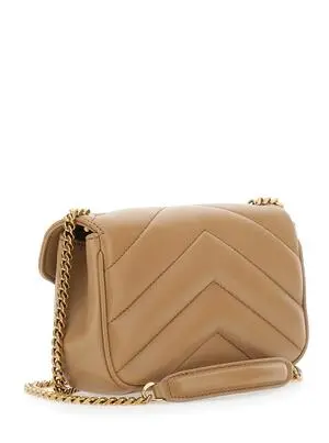 Saint Laurent Loulou Mini Crossbody Bag With Cassandre Plate - Multicolor