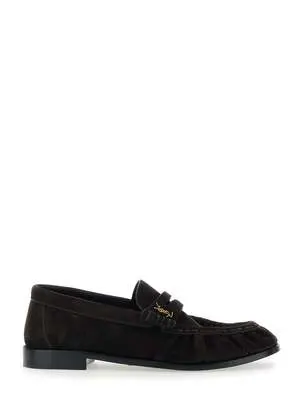 Saint Laurent Le Loafer 15 Suede Cashmere - Brown