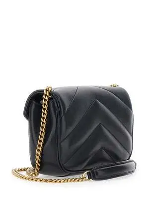 Saint Laurent Loulou Mini Crossbody Bag - Black