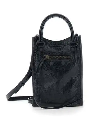 Balenciaga Le City Leather Shoulder Bag - Multicolor