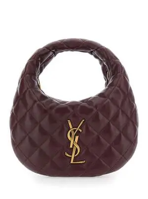 Saint Laurent Quilted Leather Handbag With Cassandre Plate - Multicolor