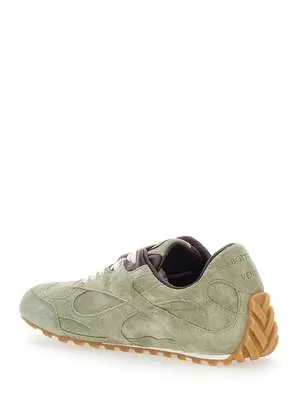 Bottega Veneta Suede Sneakers With Logo Detail - Multicolor
