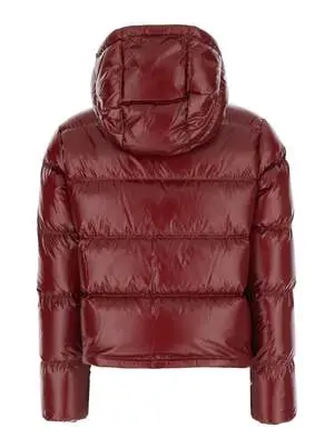 Moncler Niveole Down Jacket With Removable Hood - Red