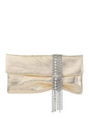 JIMMY CHOO Zandra' Metallic Clutch With Pendant Bracelet With Crystals In Shiny Suede For - Multicolor