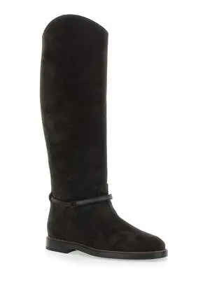 Brunello Cucinelli Suede Boots With Monile Detail - Multicolor