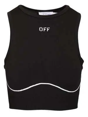 Off-White Off-stamp Sports Bra - Black