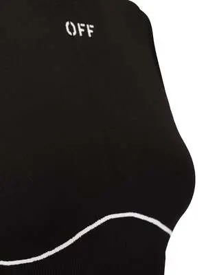 Off-White Off-stamp Sports Bra - Black