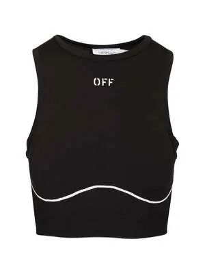Off-White Off-stamp Sports Bra - Black