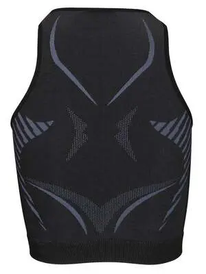 Off-White Sleeveless Racing Top - Black