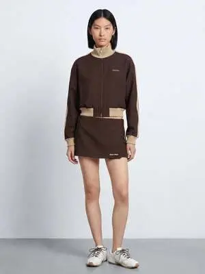 Miu Miu Kid Mohair Sporty Mini Skirt - Brown