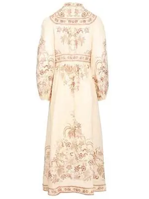 Zimmermann Indra Plunge Midi Dress