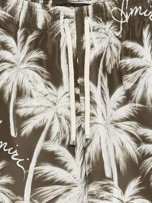 Amiri Palm Tree Print Swim Shorts