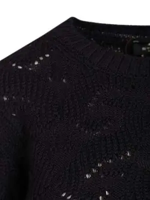 Etro Paisley Patterned Crew Neck Long Sleeve Sweater - Blue