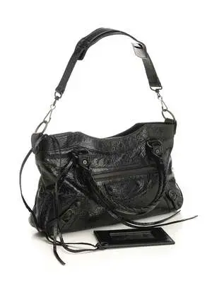 Balenciaga Le City First Leather Bag - Black
