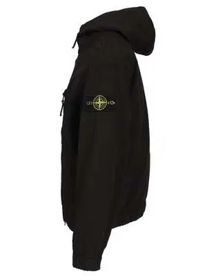 Stone Island Organic Cotton Ripstop Hooded Overshirt