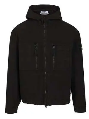Stone Island Organic Cotton Ripstop Hooded Overshirt