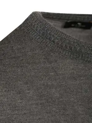 Etro Wool And Silk Sweater With Pegasus Embroidery