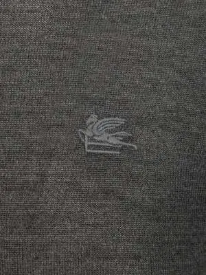Etro Wool And Silk Sweater With Pegasus Embroidery