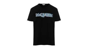 Alexander McQueen Spray Paint Logo T-shirt - Black