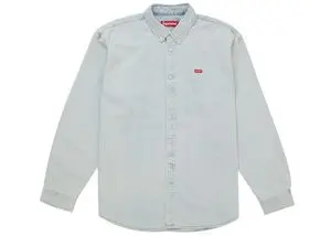 Supreme Small Box Denim Shirt - Grey