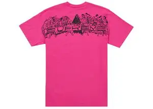 Supreme Supper Tee Shirt - Fuchsia