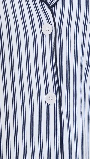 PETITE PLUME French Ticking Shorts Pajama Set