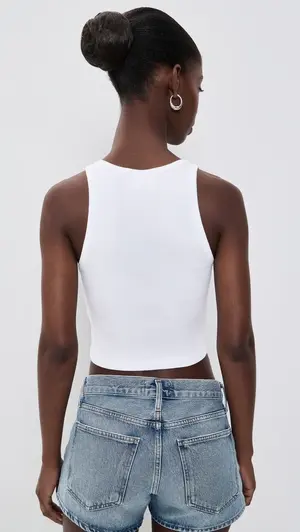 SPORTY & RICH Juicy Crown Ribbed Tank