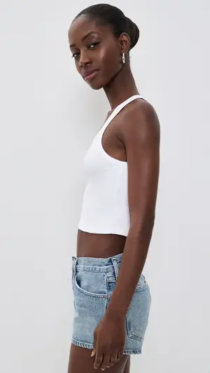 SPORTY & RICH Juicy Crown Ribbed Tank