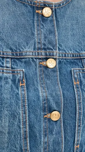 Ulla Johnson The Briar Collarless Denim Jacket