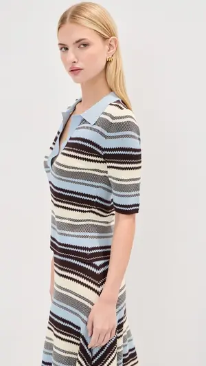 Monse Striped Jacquard Scarf Top