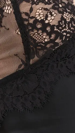Alice + Olivia Viola Lace Halter Mini Dress