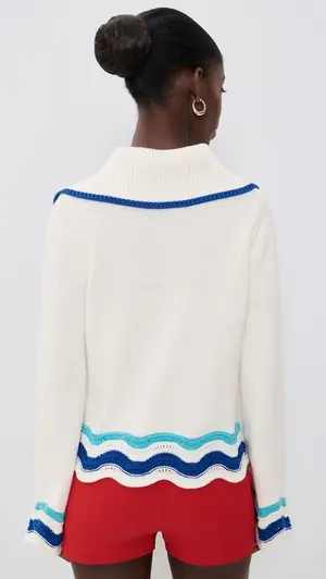 Solid & Striped Jack Fish Motif Sweater