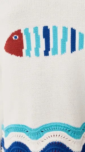 Solid & Striped Jack Fish Motif Sweater