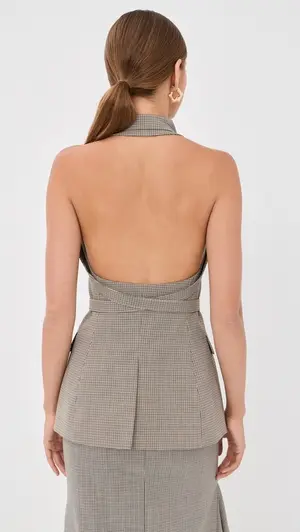 Monse Cross Lapel Vest Jacket