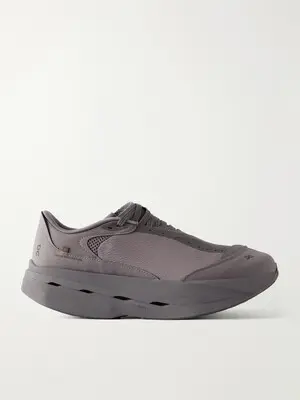 On Post Archive Faction X Cloudboom Next Shell And Mesh Sneakers - Gray