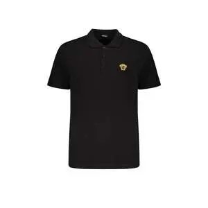 Versace Cotton Polo T Shirt - Black