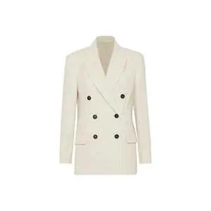 Brunello Cucinelli Corduroy Blazer - White