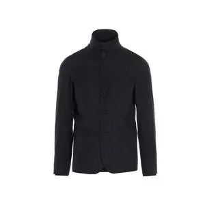 Herno High Neck Jacket - Black