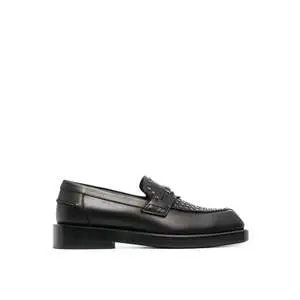 Versace Medusa Leather Loafers