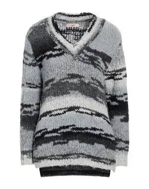 CARLA G. Sweater Size Wool, Polyacrylic, Alpaca Wool, Polyamide - Grey