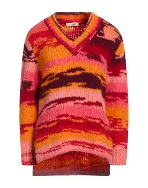 CARLA G. Sweater Size Wool, Polyacrylic, Alpaca Wool, Polyamide - Orange