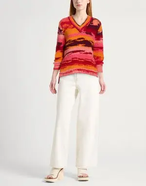 CARLA G. Sweater Size Wool, Polyacrylic, Alpaca Wool, Polyamide - Orange