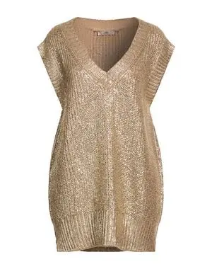 CARLA G. Sweater Size Polyacrylic, Viscose, Wool, Alpaca Wool - Gold