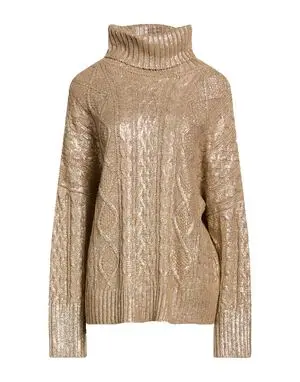 CARLA G. Cable Knit Turtleneck Sweater