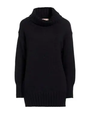 CARLA G. Turtleneck Ivory Size Polyacrylic, Alpaca Wool, Polyamide, Polyester - Black