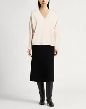 ANNA MOLINARI Sweater Taupe Size Merino Wool